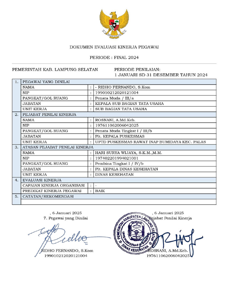 Ridho Fernando - SKP Final 2024 | PDF