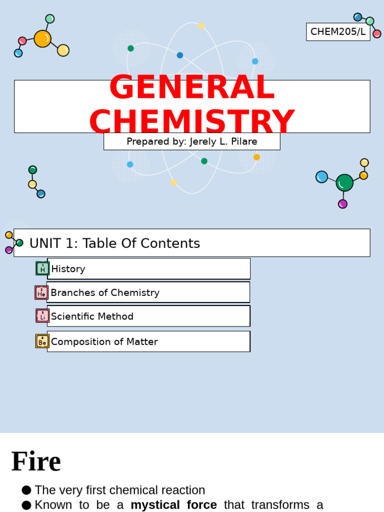 Gen Chem Intro | PDF | Chemistry | Mixture