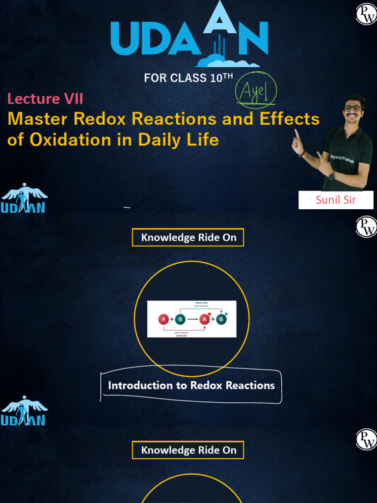 Mastering Redox Reactions for Class 10 | PDF | Redox | Chemical Reactions