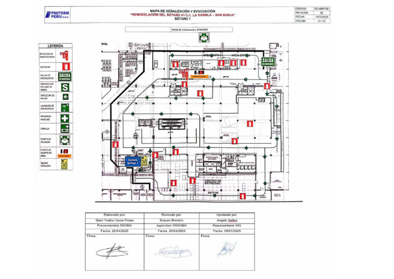 mapa de señalizacion y evacuación | PDF