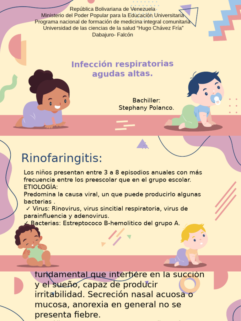 Infección Respiratoria Altas Stephany Polanco | PDF | Resfriado comun ...