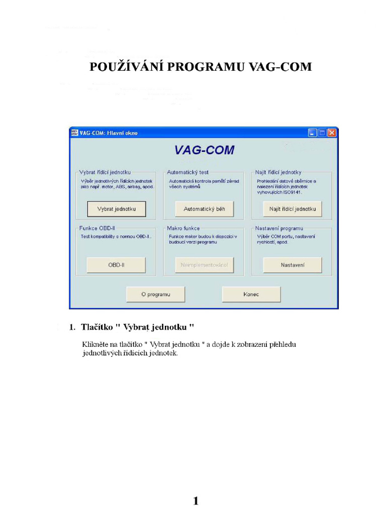 Manual VAG COM | PDF