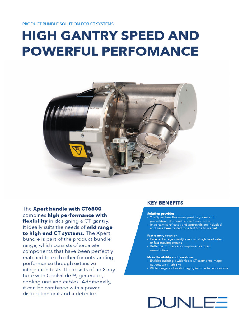 Dunlee Datasheet CT6500 | PDF | Ct Scan