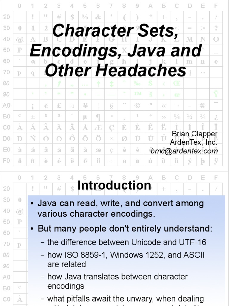 Character Sets Encodings | PDF | Character Encoding | Encodings