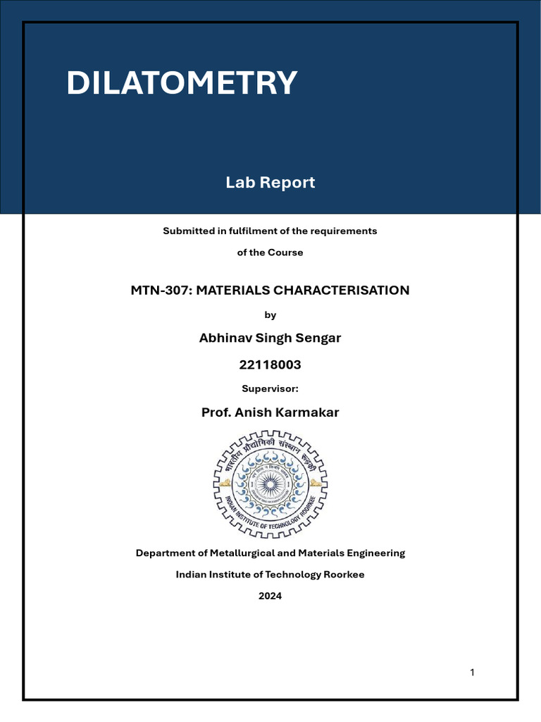 Dilatometry: Measuring Thermal Expansion | PDF | Thermal Expansion ...