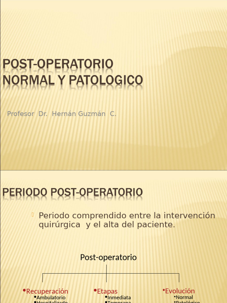 Post Operatorio | PDF | Tos | Neumonía