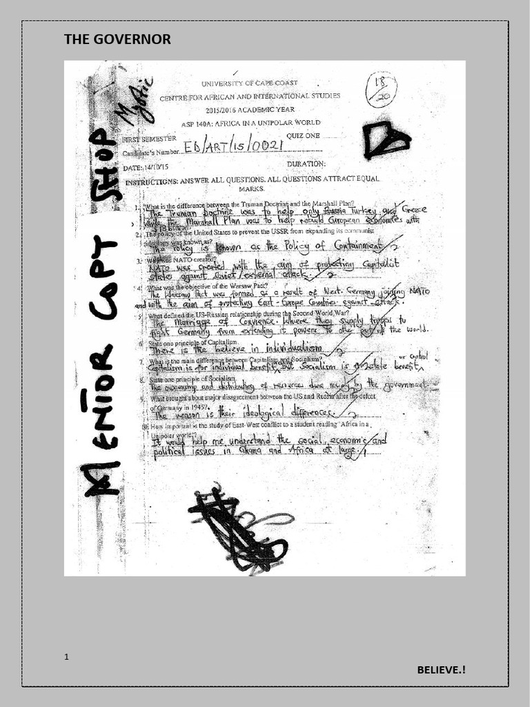 Africa in The Unipolar World | PDF