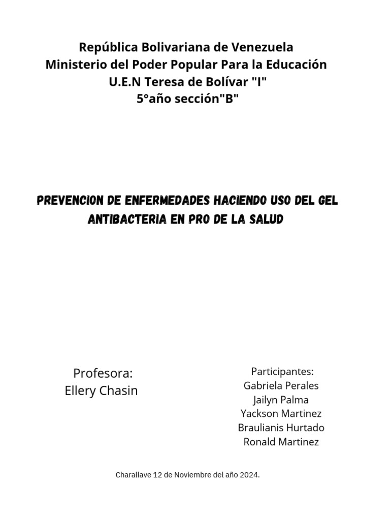 PROYECTO GEL ANTIBACTERIAL.pdf_20241102_005448_0000 | PDF | Epidermis | Piel