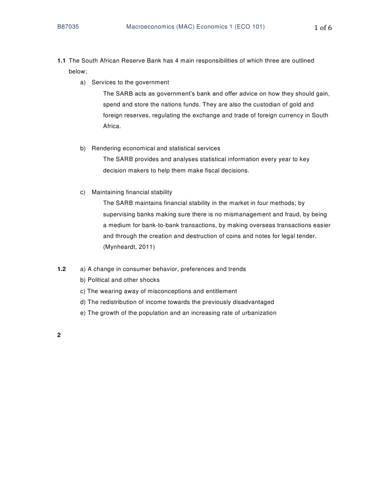 Eco 101 Pdf Money Supply Macroeconomics