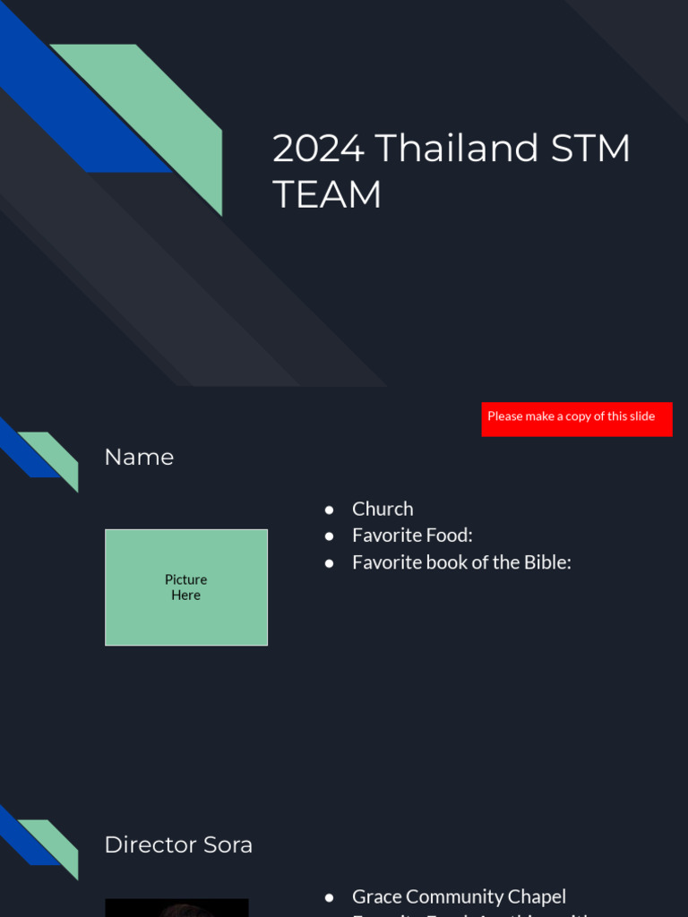 2024 Thailand STM TEAM Profile | PDF
