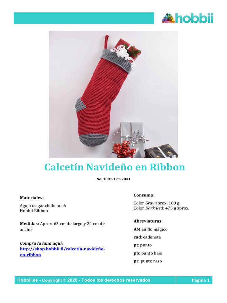 Media Calcetin Navideño de Hobbii | PDF