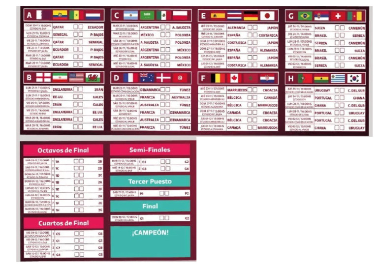 Fixture Mundial 2022 | PDF