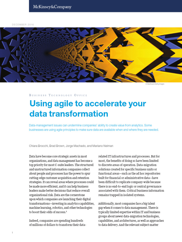 Accelerating Data Transformation with Agile | PDF | Agile Software ...