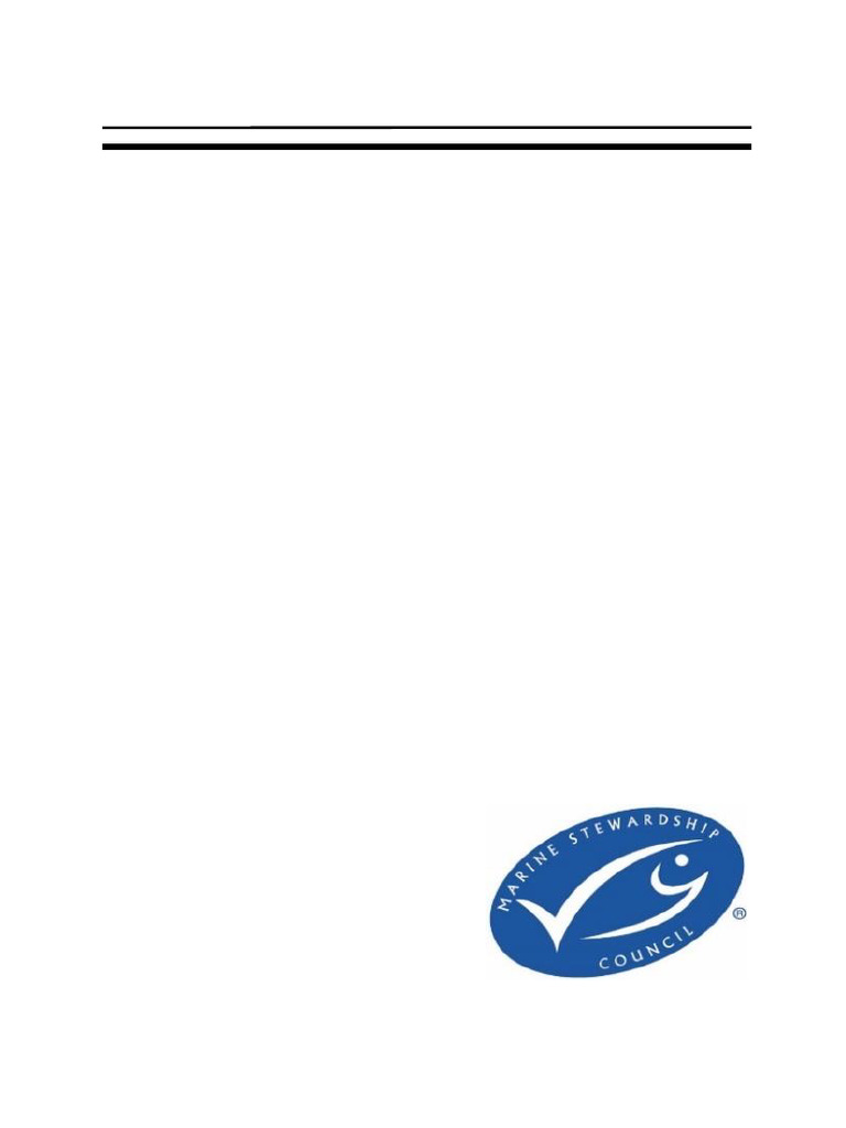 MSC Certification Requirements Overview | PDF | Cost Of Living ...
