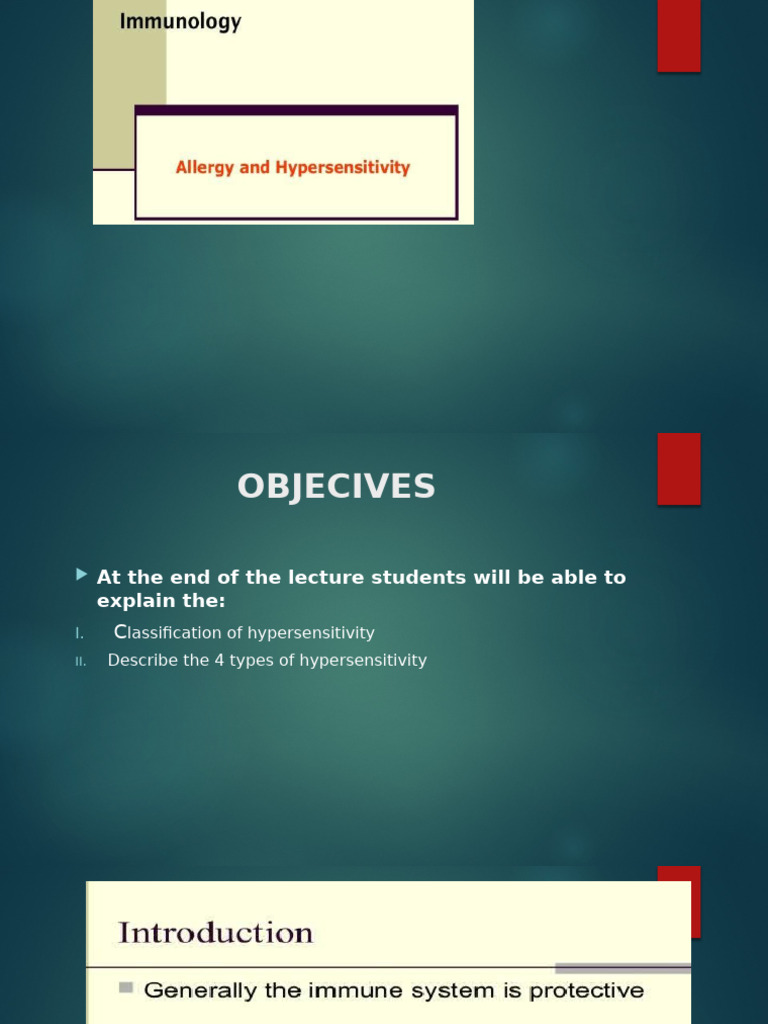 Alergy Hypersensitivity | PDF