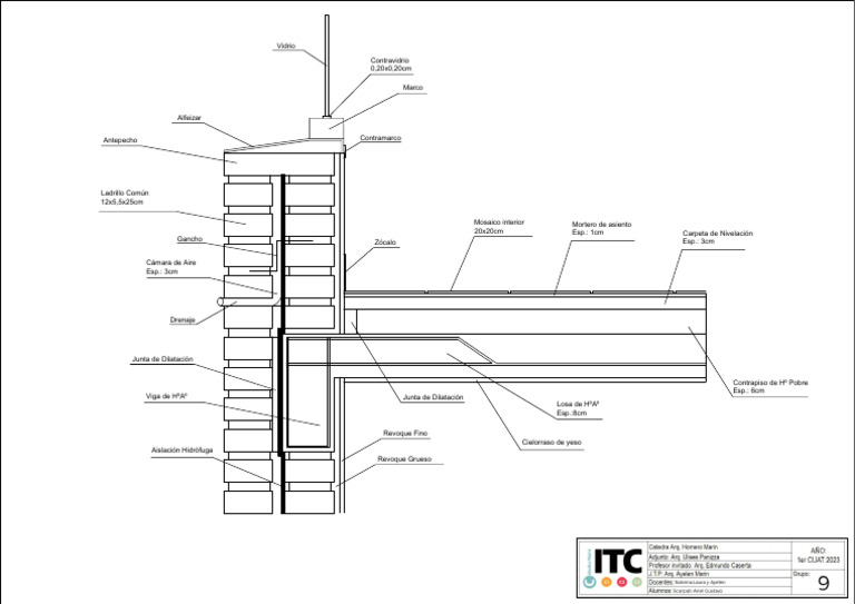Corte Entrepiso Ladrillo Común | PDF