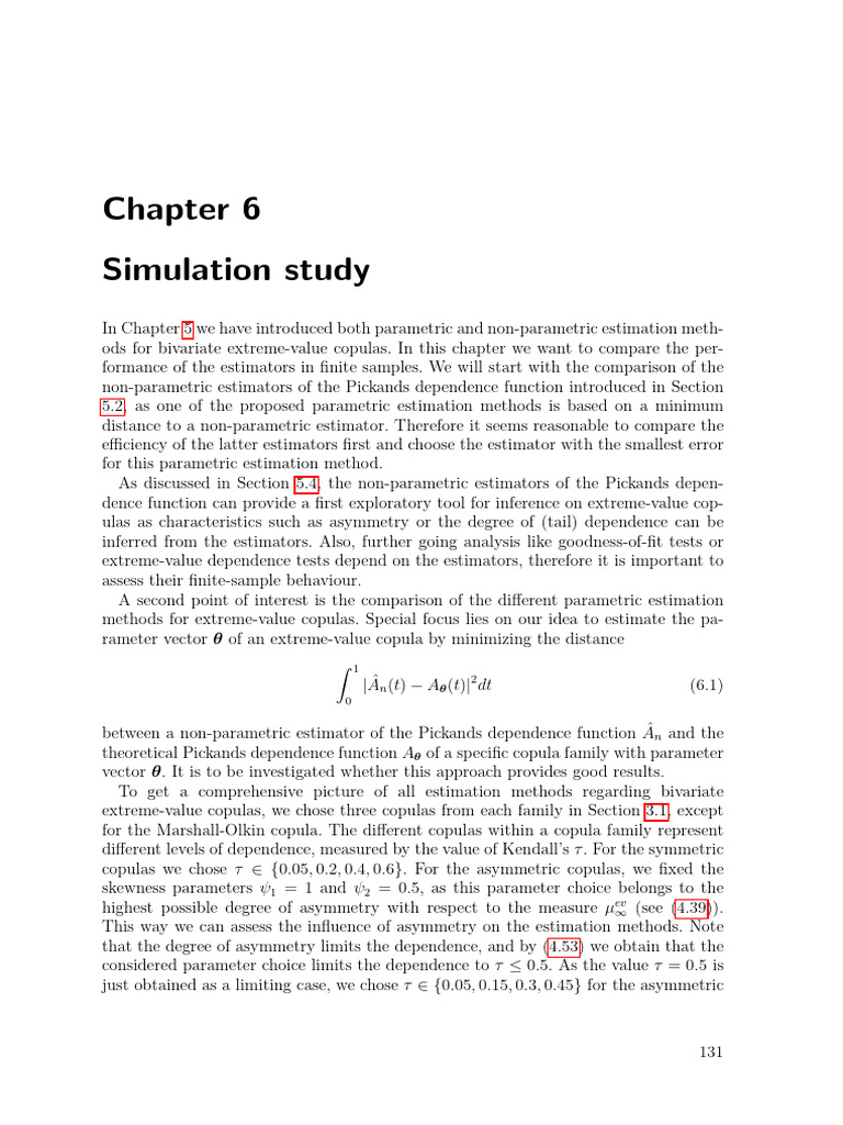Extreme Value Copula | PDF | Estimator | Estimation Theory