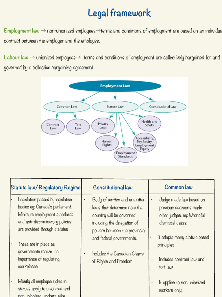 Chapter 1- Legal Framework | PDF | Employment | Labour Law