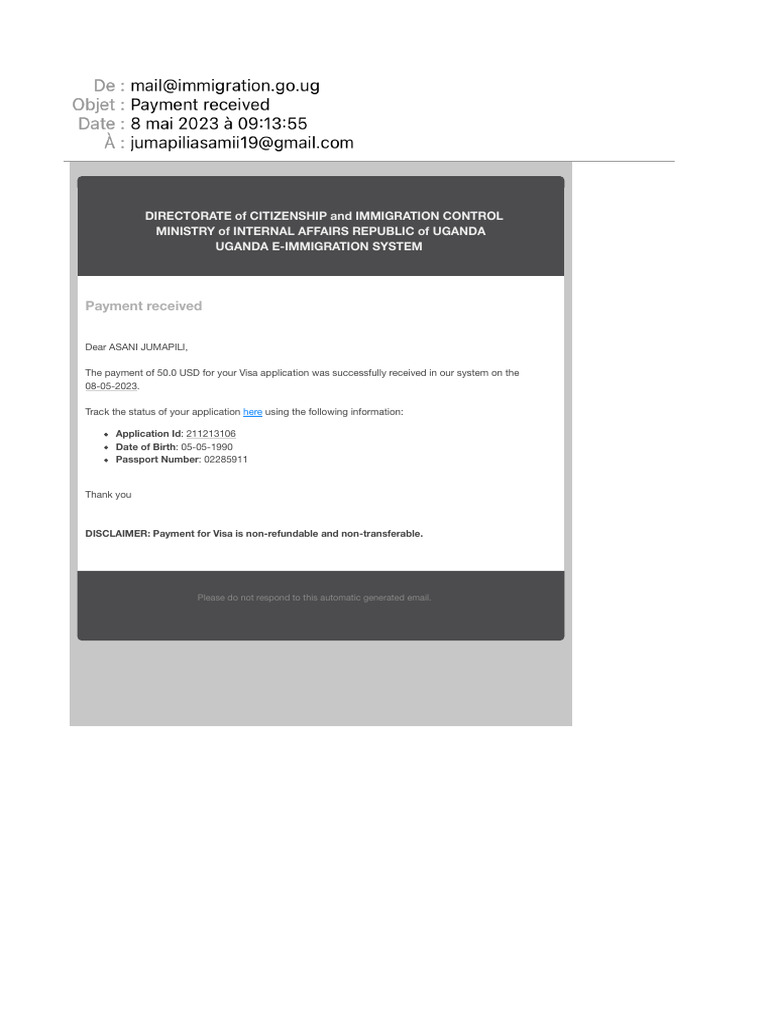 Payment Received | PDF