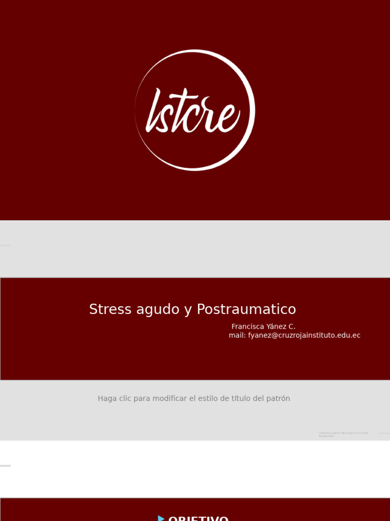 Clase 11 Stres Agudo y Postraumatico | PDF | Trauma psicólogico ...
