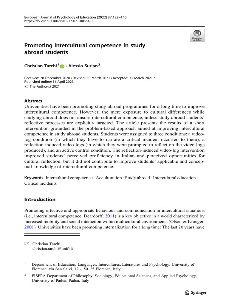 Promoting Intercultural Competence | PDF | Cross Cultural Communication ...