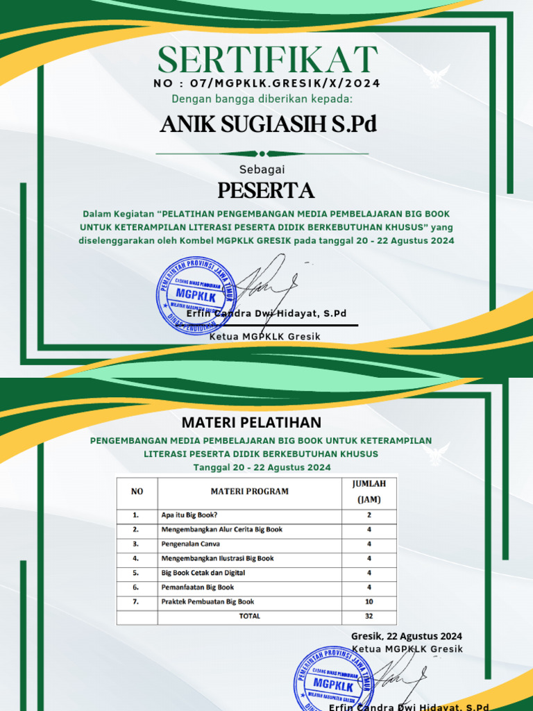 Big Book - Anik Sugiasih s.pd | PDF