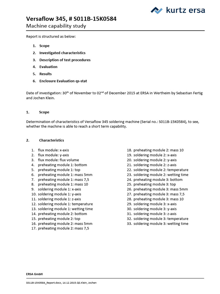 EJEMPLO CPK S011B-15K0584 - Report | PDF | Accuracy And Precision ...