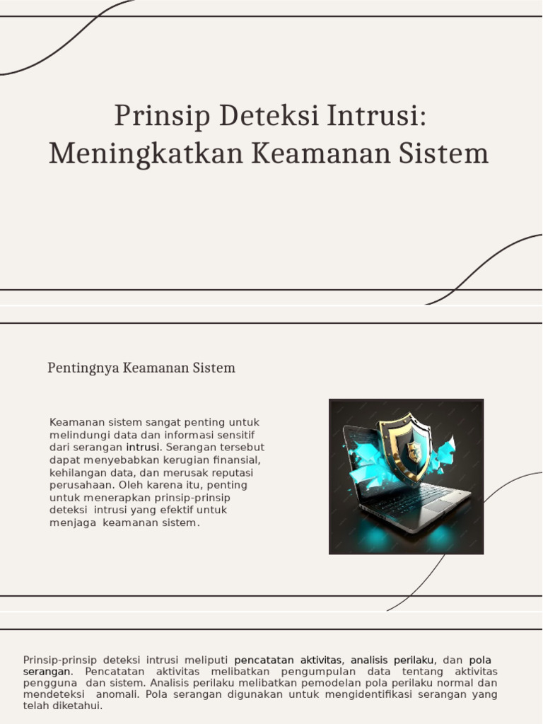 Pertemuan 5 Sistem Deteksi Intrusi | PDF