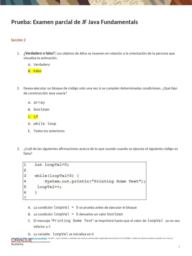 JF - Midterm Exam - Esp | PDF | Programación de computadoras | Ingeniería de software