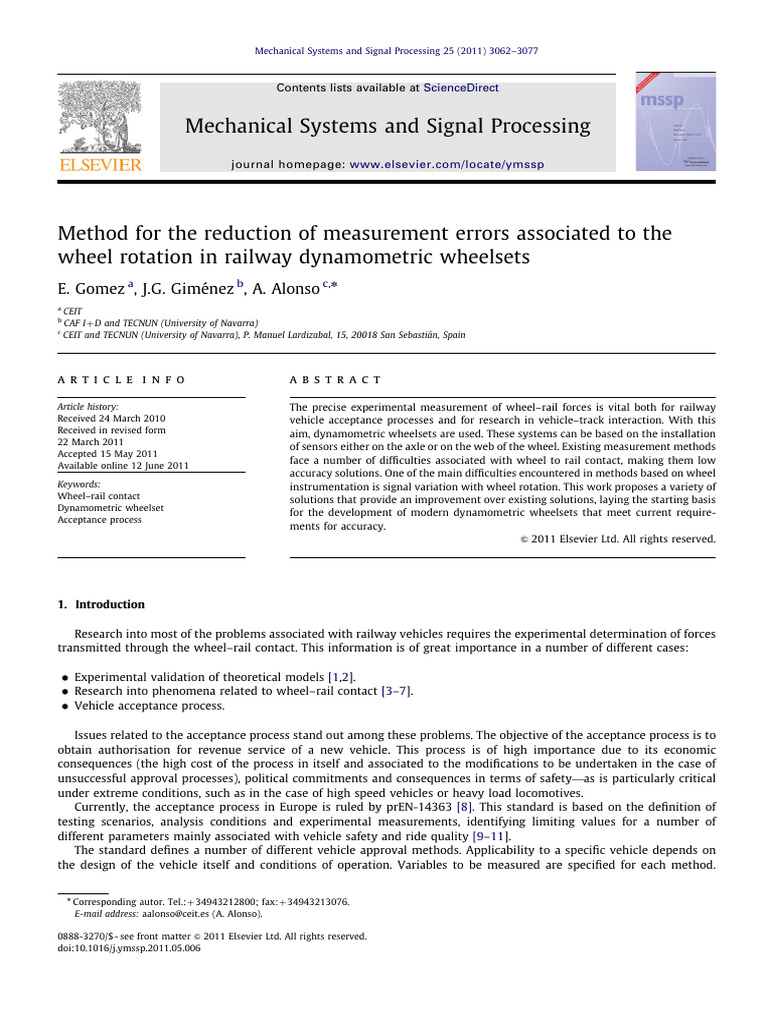 Method For The Reduction of Measurement Errors Associated To The | PDF ...
