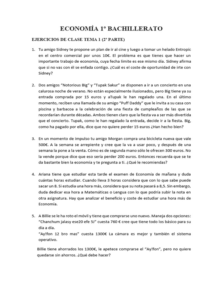 2 Ejer Clase T1 - 2 | PDF