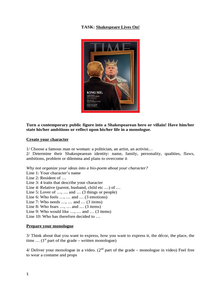 TASK - Monologue | PDF