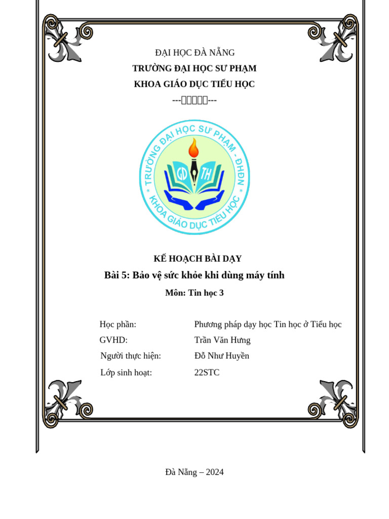 KHBD_PPDH_Kết thúc học phần (bài 5_tin học 3) | PDF