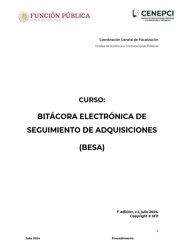 Manual Besa | PDF | México | Administración Pública