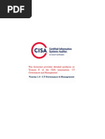 CISA Official Review Manual Overview | PDF | Security | Computer Security