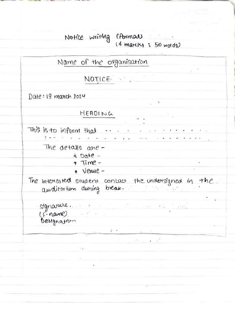 writing skills format | PDF