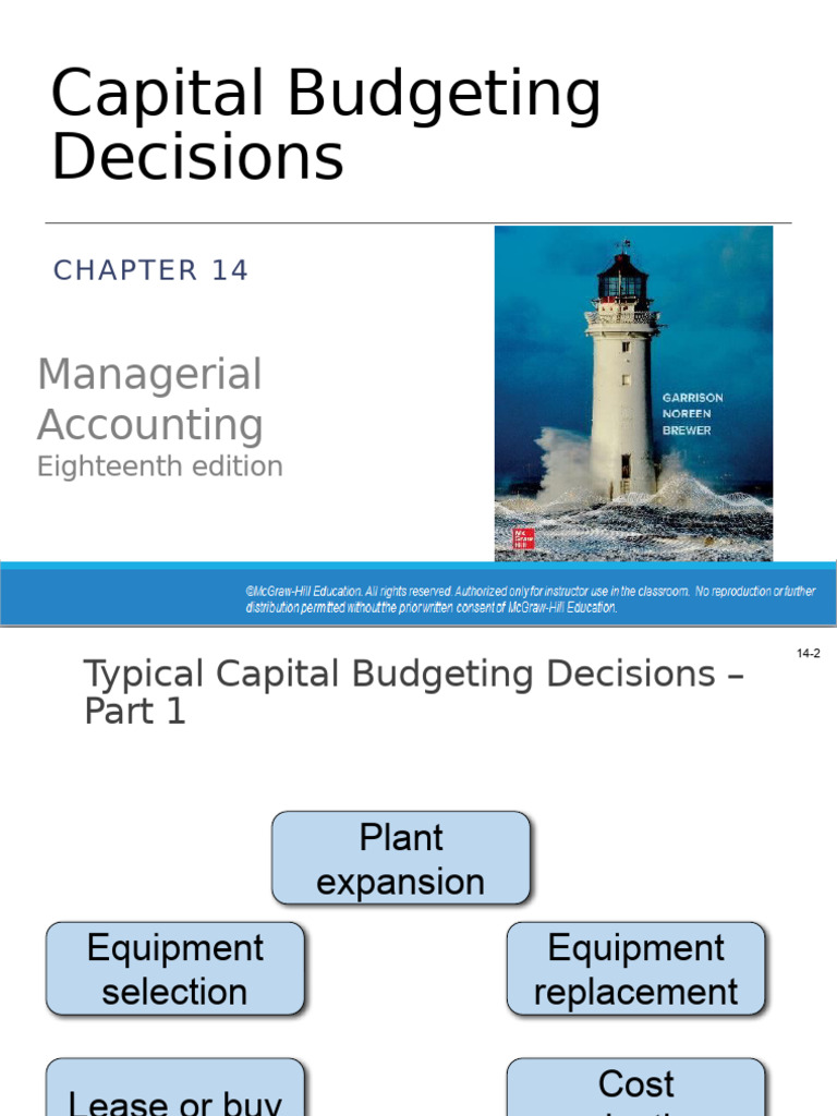 Mgmt 122 Chapter 14 Slides - Tagged | PDF | Net Present Value | Capital Budgeting