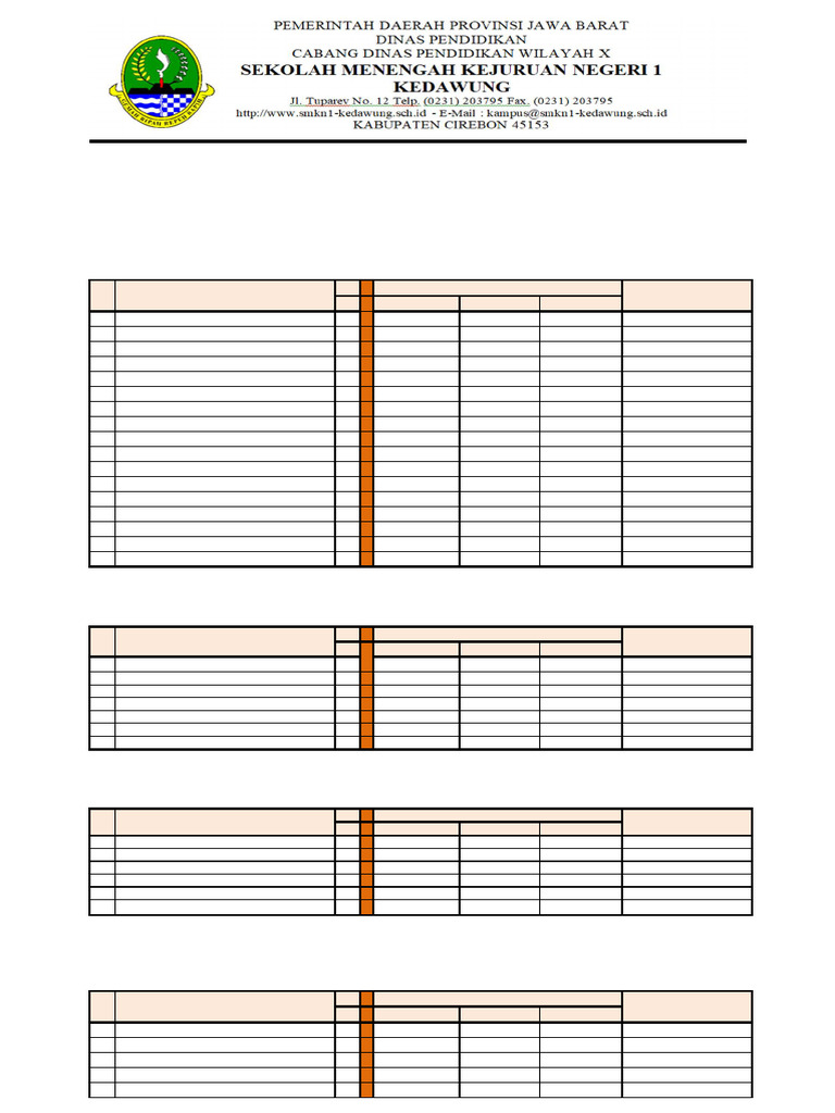 Rekapitulasi Daftar Hadir Smarttren Ramadhan Kelas X TP 24-25 | PDF