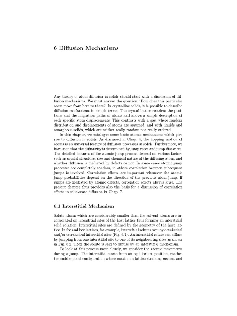 Diffusion Mechanism | PDF