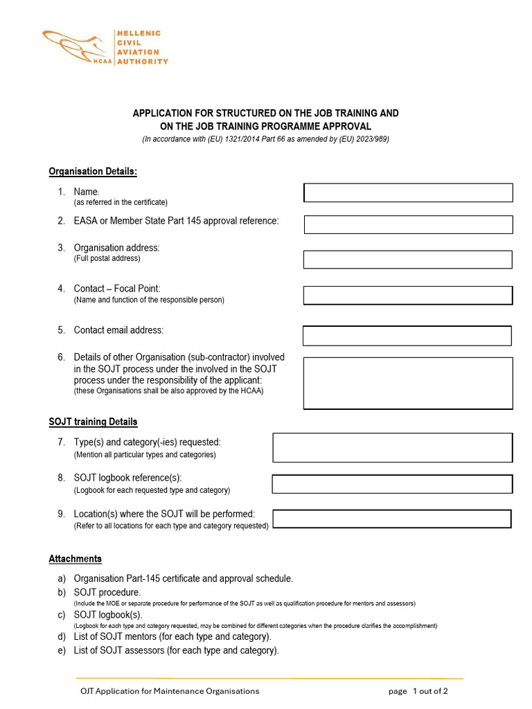 Ojt Application | PDF