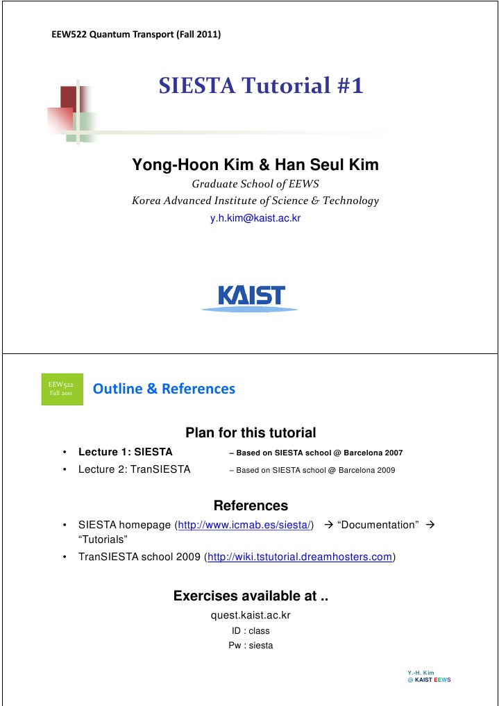 2011-2 QT Siesta Tutorial-1 | PDF | Density Functional Theory ...