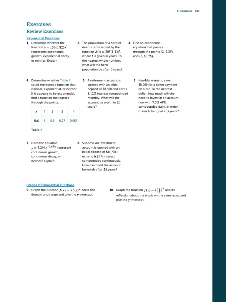 Precalculus 2e Chapter 4 | PDF | Logarithm | Exponential Function