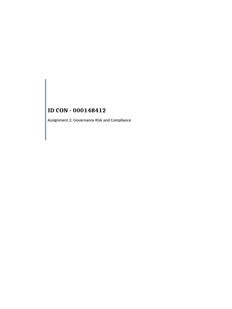 Assignment 2 Con 000148412 Pdf Regulatory Compliance Risk 5198