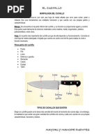 Partes del cuchillo y su función | PDF