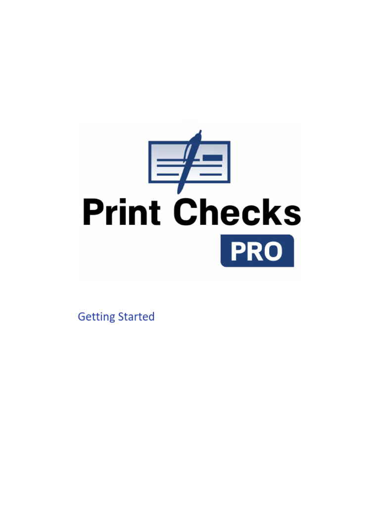 Print Checks Pro Man PDF | PDF | Computer Keyboard | Image Scanner