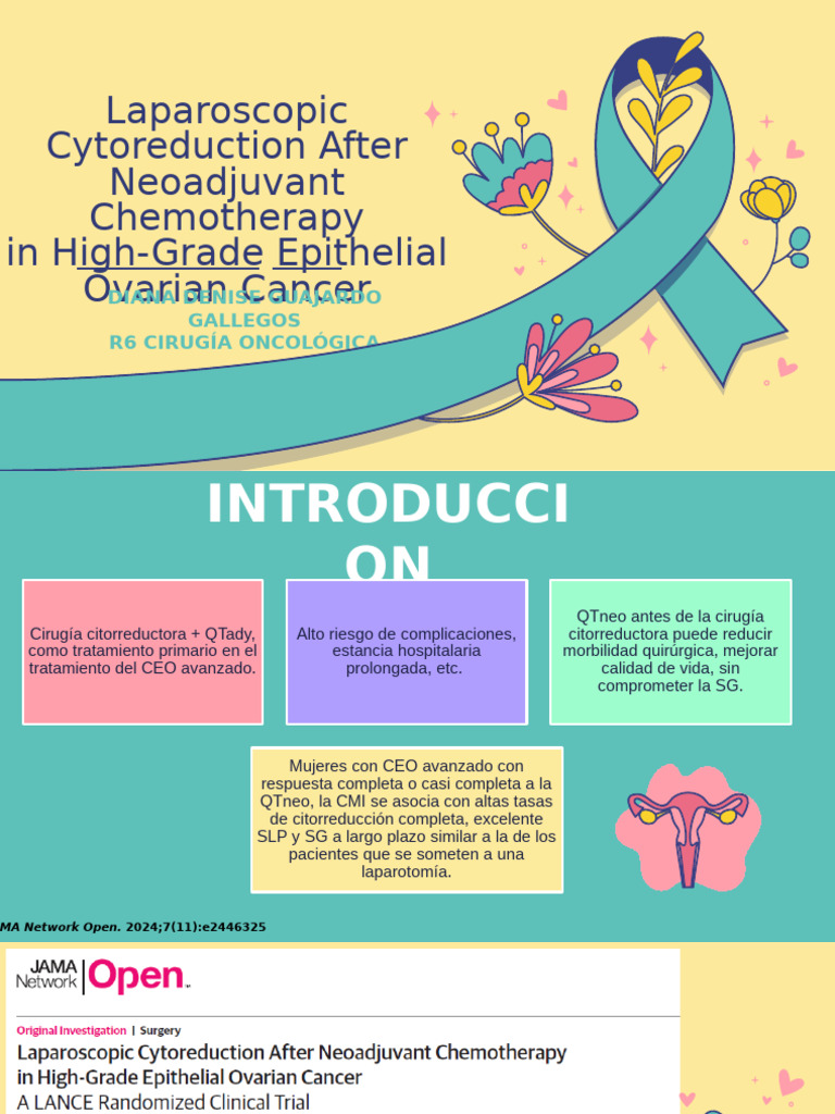 Lance Trial | PDF | Cáncer | Cáncer de ovarios