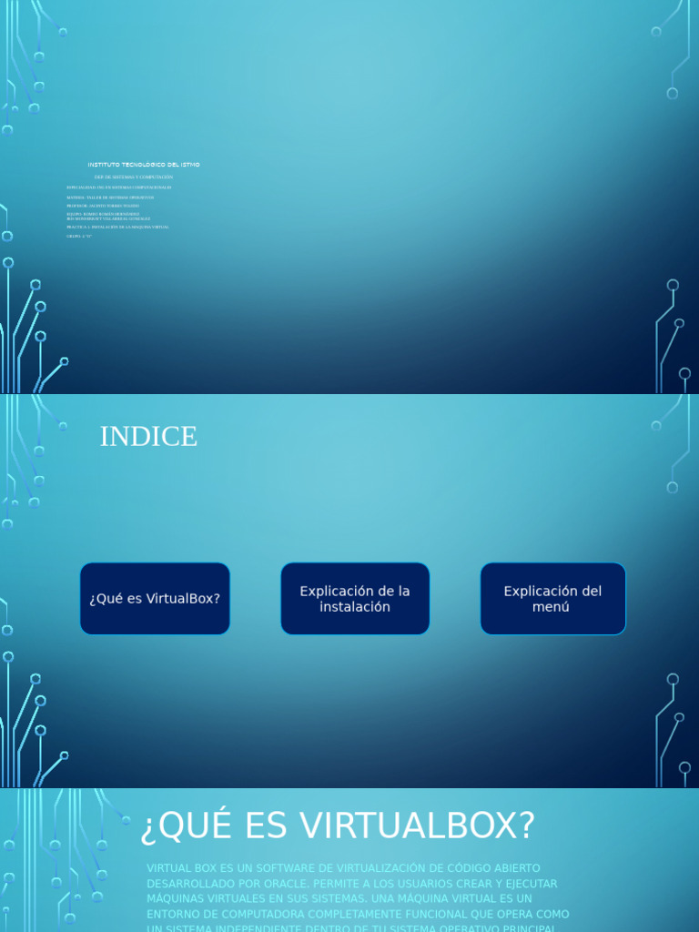 Exposición1 VirtualBx | PDF | Sistema operativo | Máquina virtual