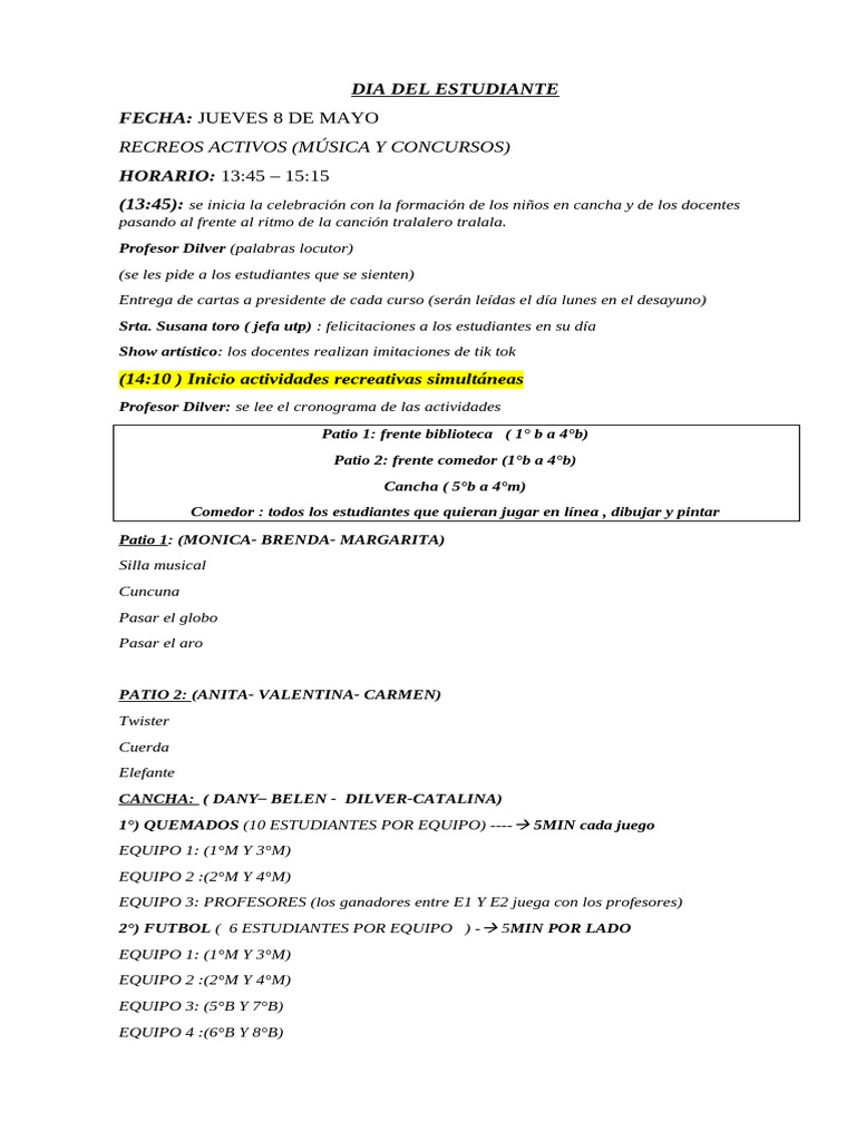 DIA DEL ESTUDIANTE | PDF