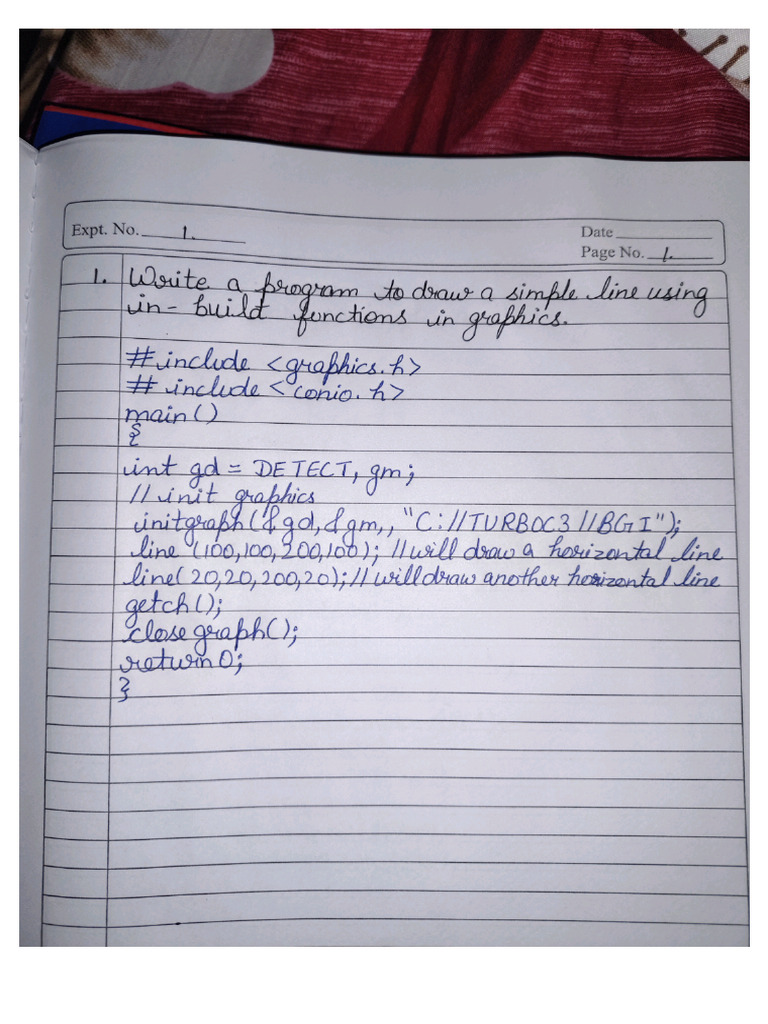 Graphics Practical File | PDF