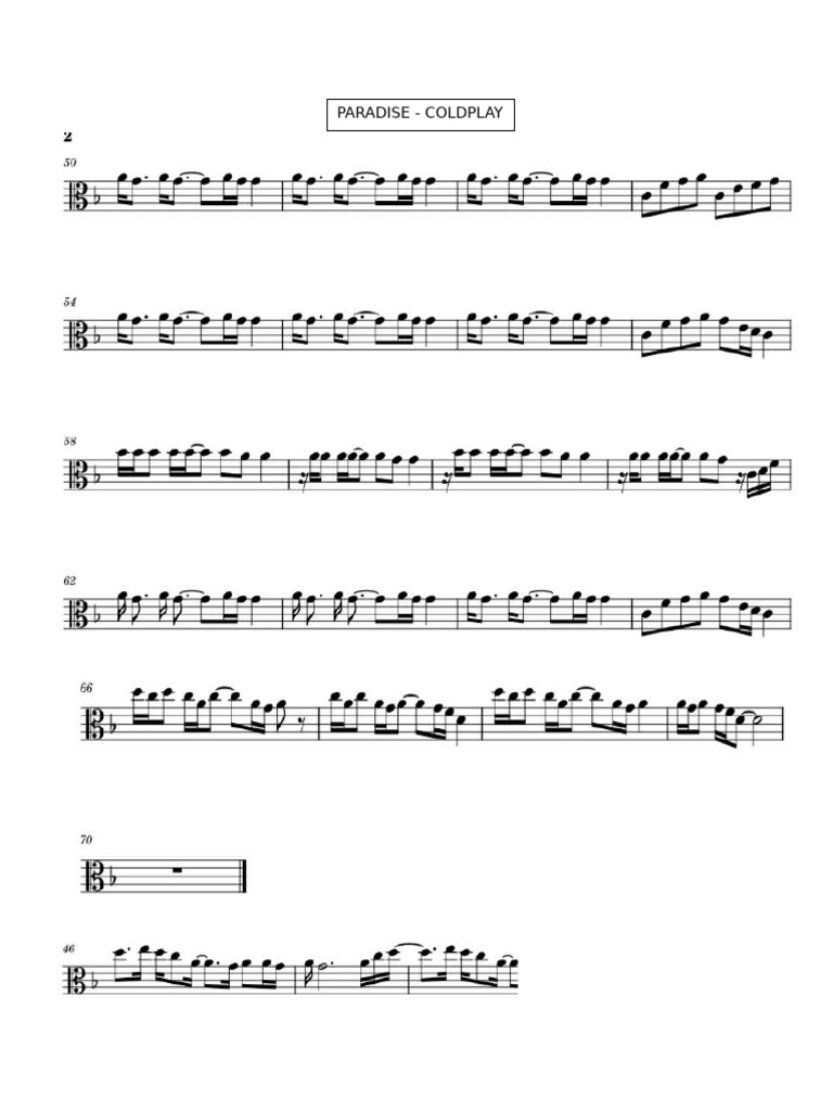 PARADISE COLDPLAY | PDF